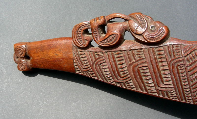 Arthur Beau Palmer - Maori Wahaika Tiki War Club